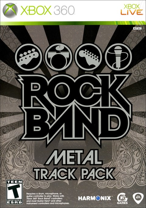 Rent Rock Band Metal Track Pack on Xbox 360 | GameFly